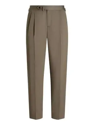 Dolce & Gabbana Pleated Gabardine Trousers - Brown
