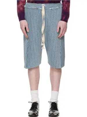 EDWARD CUMING Striped Shorts - Gray