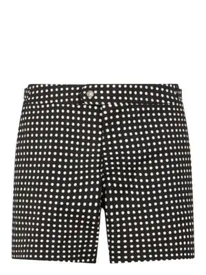 TOM FORD Polka Dot Swim Shorts - Black