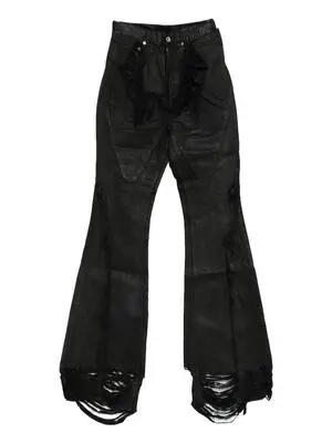 Rick Owens Frayed Jeans - Black