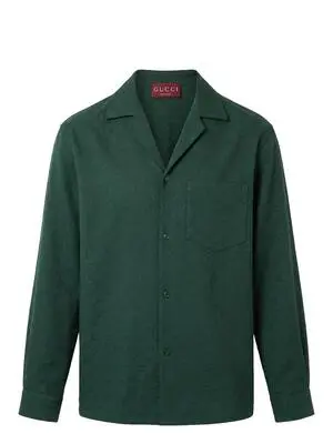 Gucci Gg Canvas Shirt - Dark Green
