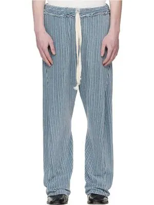 EDWARD CUMING Striped Sweatpants - Blue