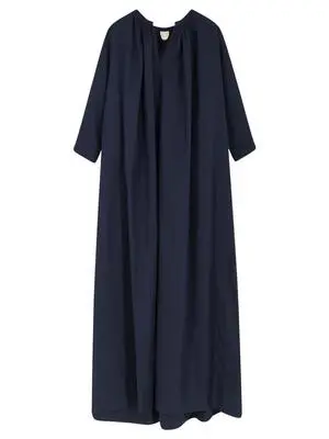 Aspesi Gathered V-neck Dress - Black