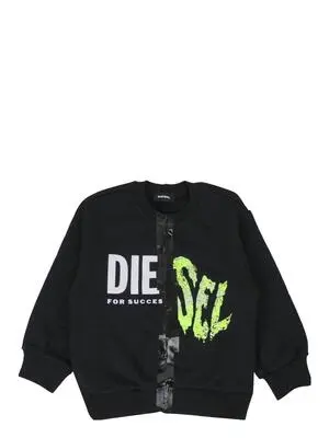 DIESEL® Logo Graphic Pullover - Black