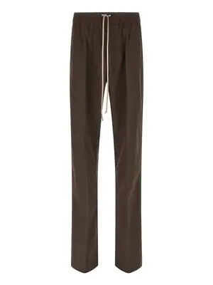 Rick Owens Dietrich Drawstring Trousers - Brown