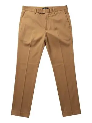 PT TORINO Tailored Casual Trousers With Belt Loops - Camel