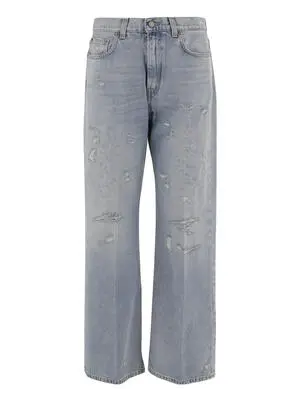 HAIKURE Winny Distressed Straight-leg Jeans - Gray