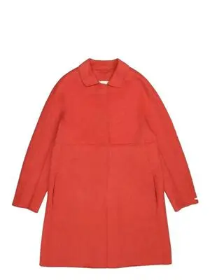 Max Mara Lapel Coat - Red