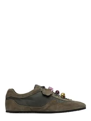 Cecilie Bahnsen Embellished Low-top Sneakers - Olive Green