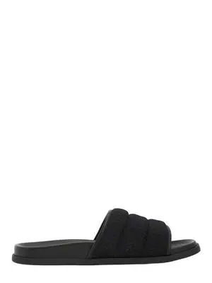 Gucci Padded Gg Sandals - Black