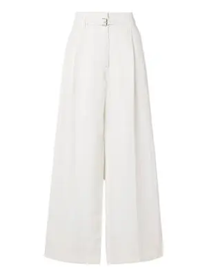 Proenza Schouler Jules Pleated Wide-leg Pants - Off White