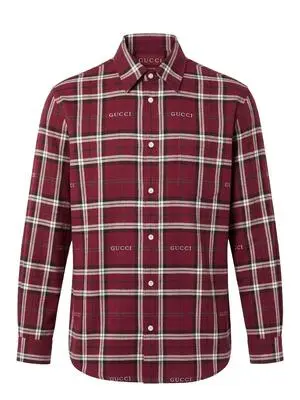 Gucci Tartan Jacquard Shirt - Red