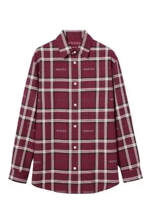 Gucci Tartan Jacquard Shirt - Red