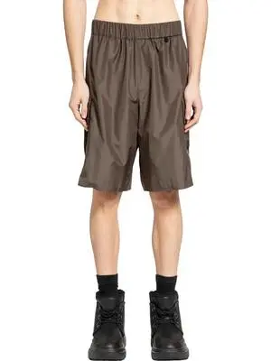 Moncler Elastic Waist Cargo Shorts - Brown
