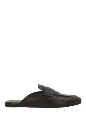 Prada Logo-detailed Slip-on Mules - Brown