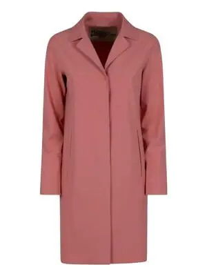 Herno Single-breasted Long-sleeved Coat - Pink