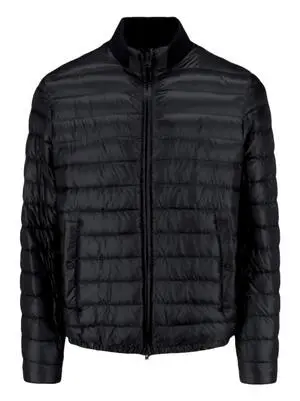 Herno Zip-up Quilted Padded Jacket - Black