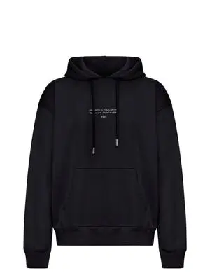 Off-White Printed Hooded Sweater - Black