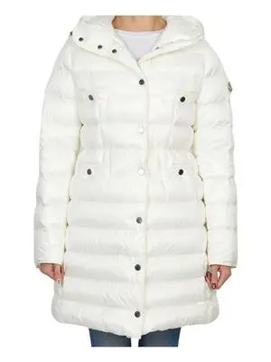Moncler Long-sleeved Hooded Down Jacket - White