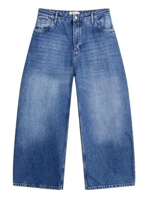 Studio Nicholson Cropped Wide-leg Jeans - Blue