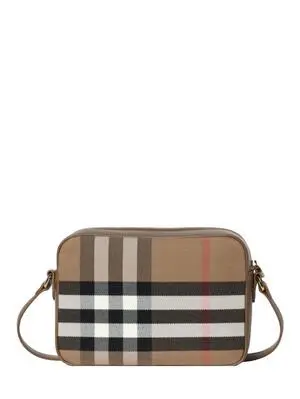 Burberry Checked Camera Bag - Multicolor