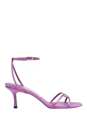JIMMY CHOO Round-toe High-heeled Sandals - Pink
