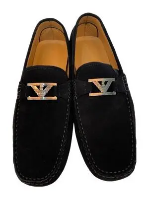 Emporio Armani Logo Detail Loafers - Black