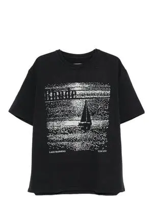 Rhude Graphic-print Crewneck T-shirt - Black