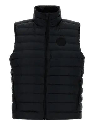 Canada Goose Padded Down Vest With Logo Patch - Black