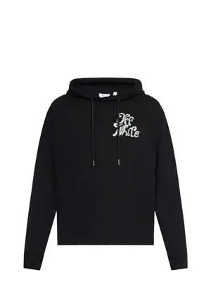 Off-White Long-sleeve Logo Hoodie - Black