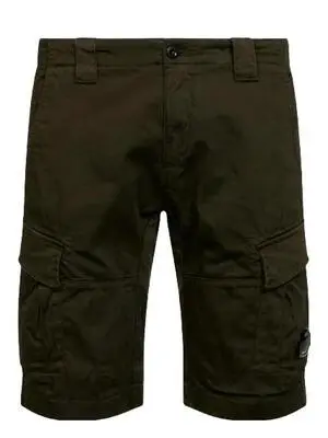 C.P. COMPANY Lens Detailed Cargo Shorts - Black