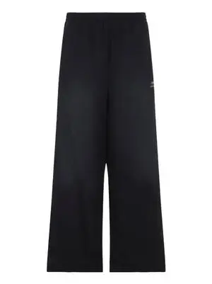 Balenciaga Logo Stripe Track Pants - Black