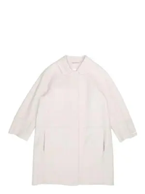 Max Mara Lapel Coat - White