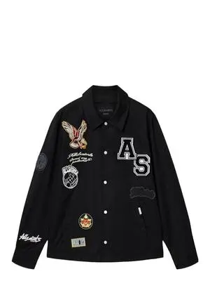 ALLSAINTS Soundman Patch Coach Jacket - Black