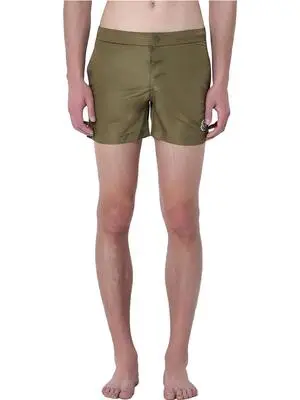 Moncler Logo Patch Swim Shorts - Brown