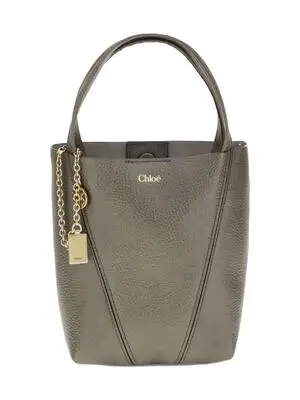 Chloé Spin Logo Shoulder Bag - Green
