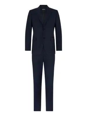 Zegna Slim Fit Wool Suit - Black