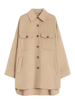 Max Mara Weekend Max Mara Long Sleeve Button-Up Coat Camel