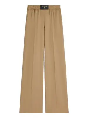 Celine Wool Twill Trousers - Camel
