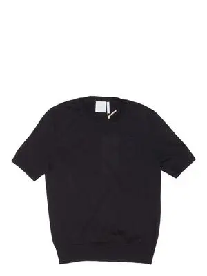 Dior Embroidered Médaillon Short-sleeved Sweater - Black
