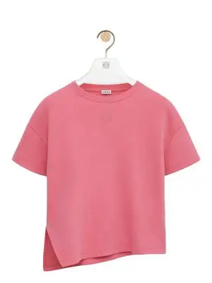 Loewe Asymmetrical Jersey T-shirt - Bright Pink
