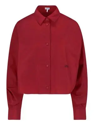Loewe Loewe Curved Sleeved Shirt Red