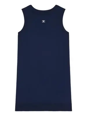 Celine Mini Dress In Fine Wool - Deep Blue