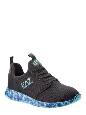 EA7 Logo Detail Casual Sneakers - Black