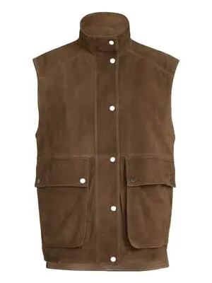 BRUNELLO CUCINELLI Brunello Cucinelli Sleeveless Zipper And Snap Front Vest