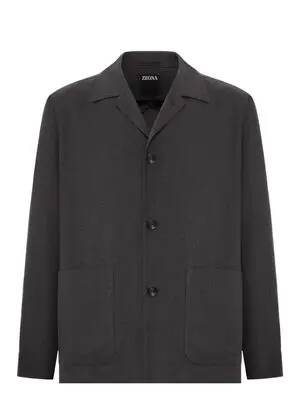 Zegna Linen Patch-pocket Jacket - Grey
