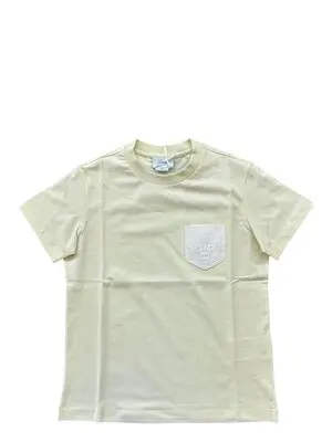Fendi Short Sleeve Crewneck T-shirt With Pocket Detail - White
