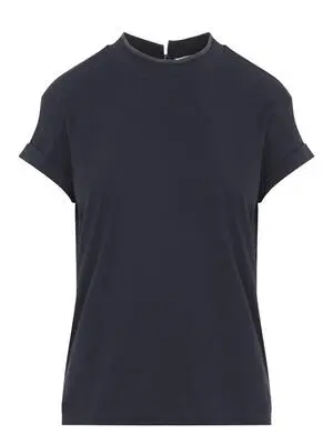 Brunello Cucinelli Embellished Crewneck T-shirt - Black
