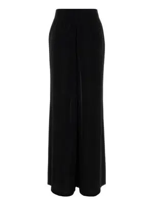 Alaïa Wide Leg Pants - Black