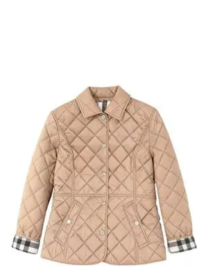 Burberry Quilted Jacket - Nude